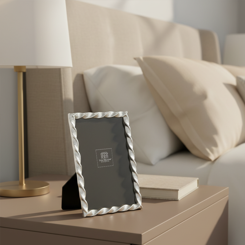 The Pillow Company Regal Photo Frame , Small Silver